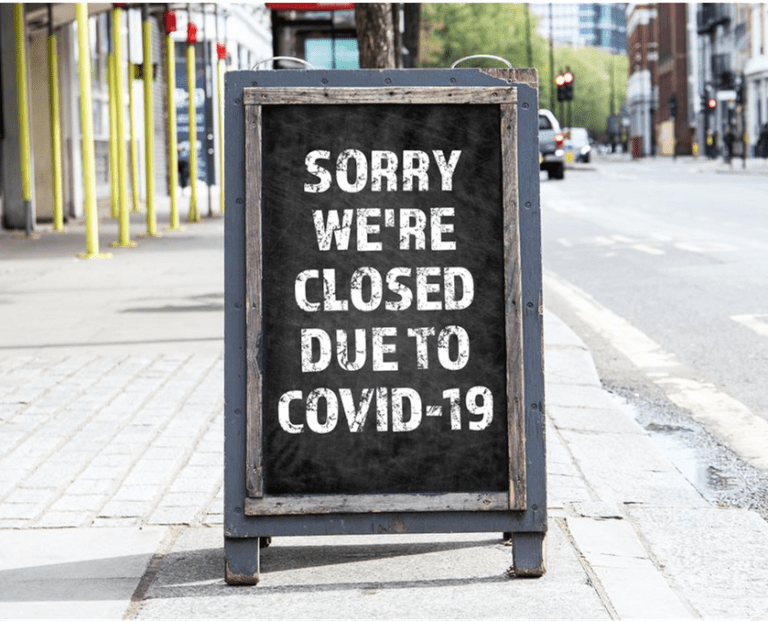 covid closed sign - Gascoynes